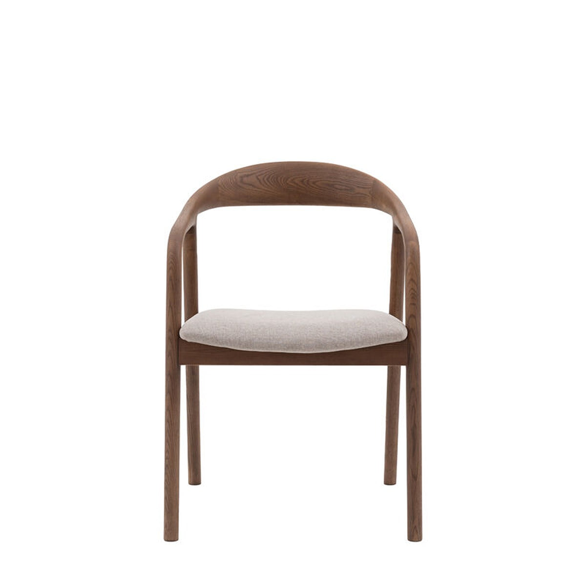 Madrid Set of 2 Upholstered Dining Chairs - Walnut – Olivia's