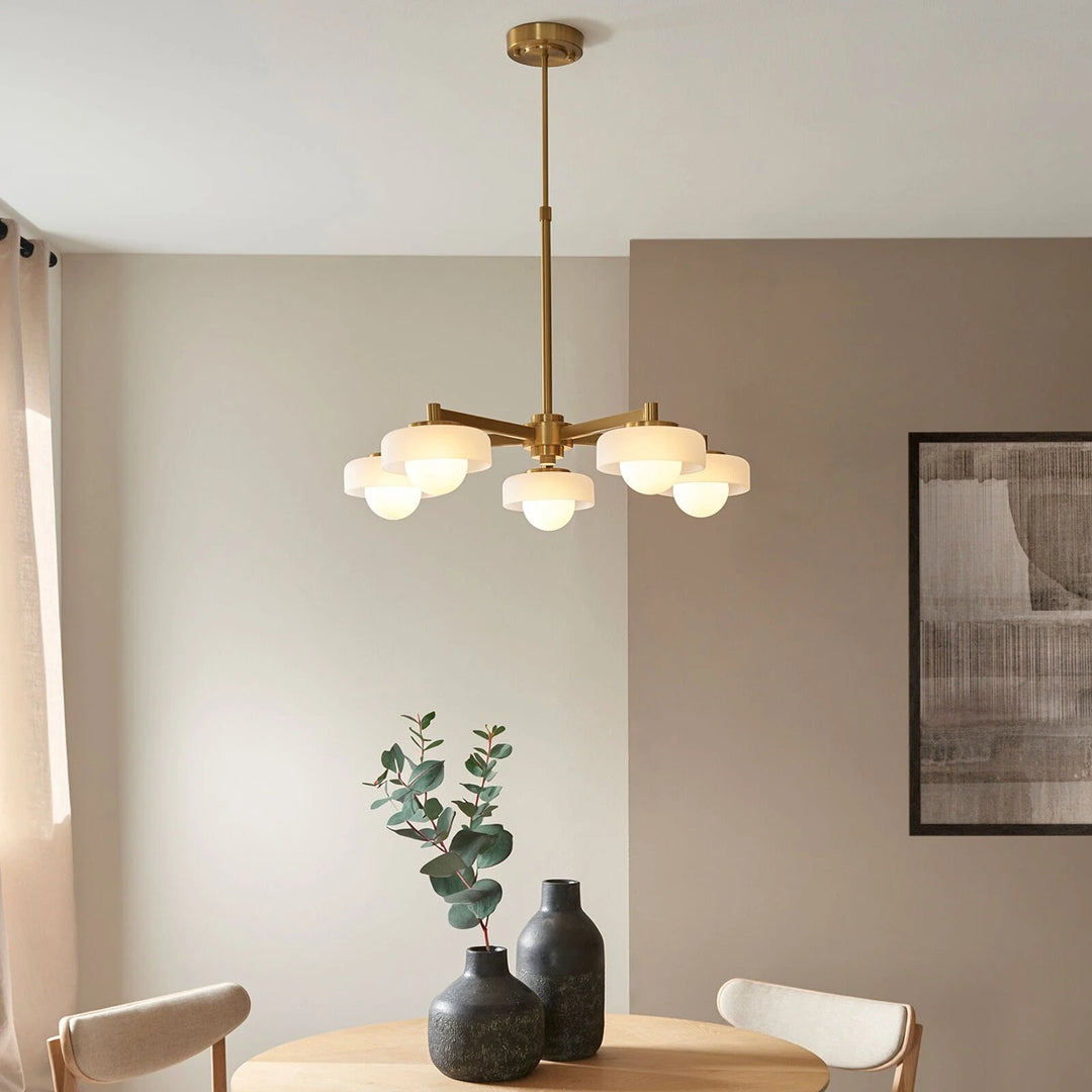 Boss 5 Pendant Light - Brushed Aged Brass – Olivia's