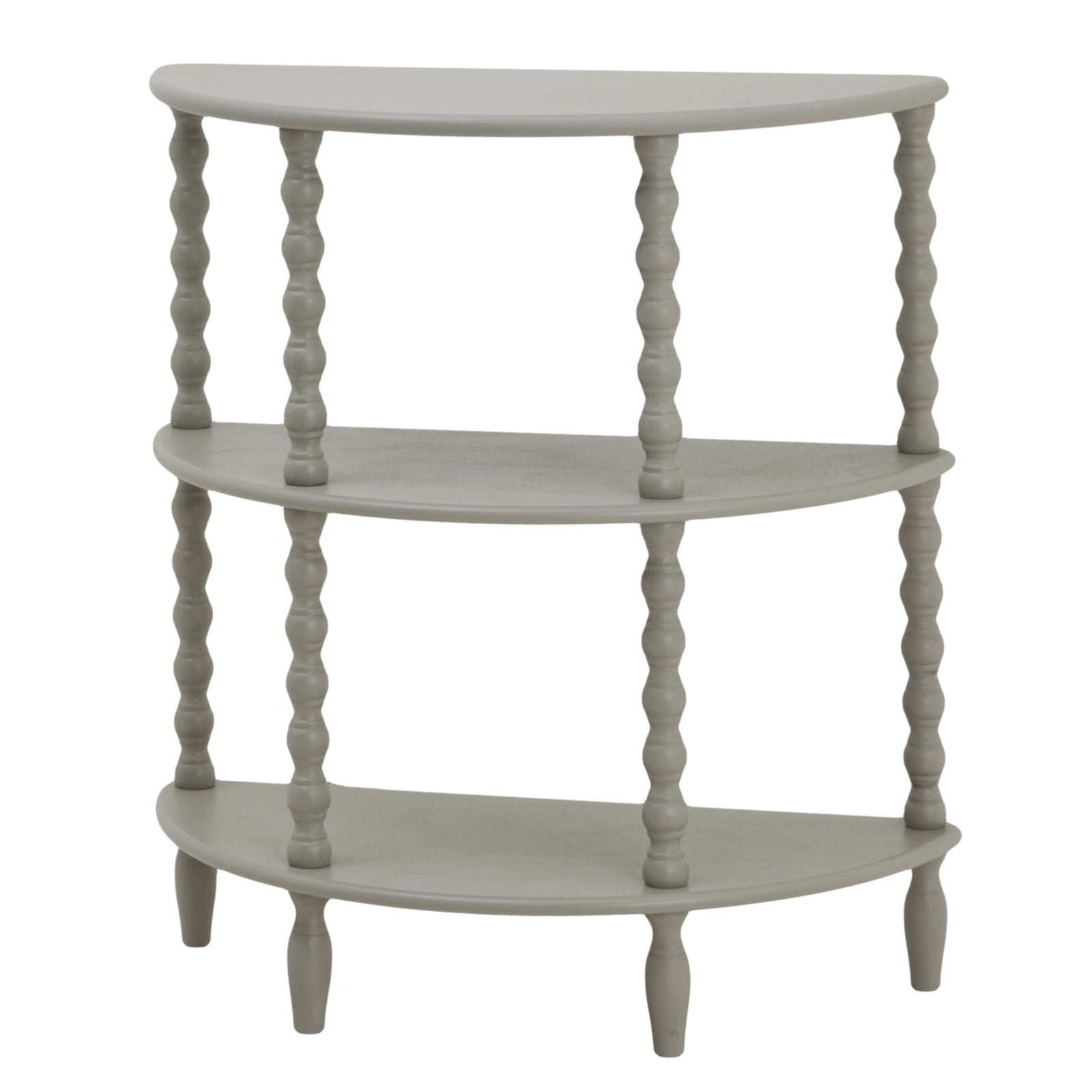 The Camden Collection Half Moon 3 Tier Table - Grey – Olivia's