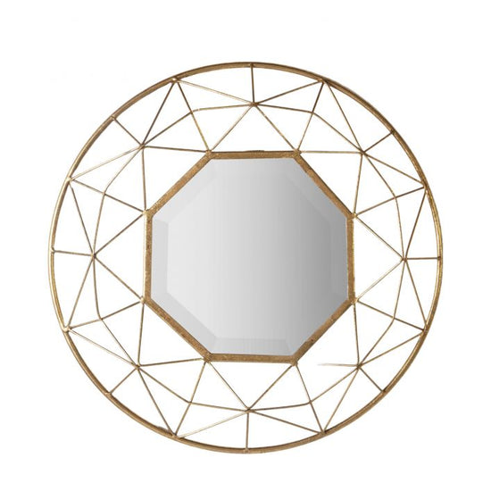 Gallery Andromeda Gold Geometric Mirror | Olivia's.com