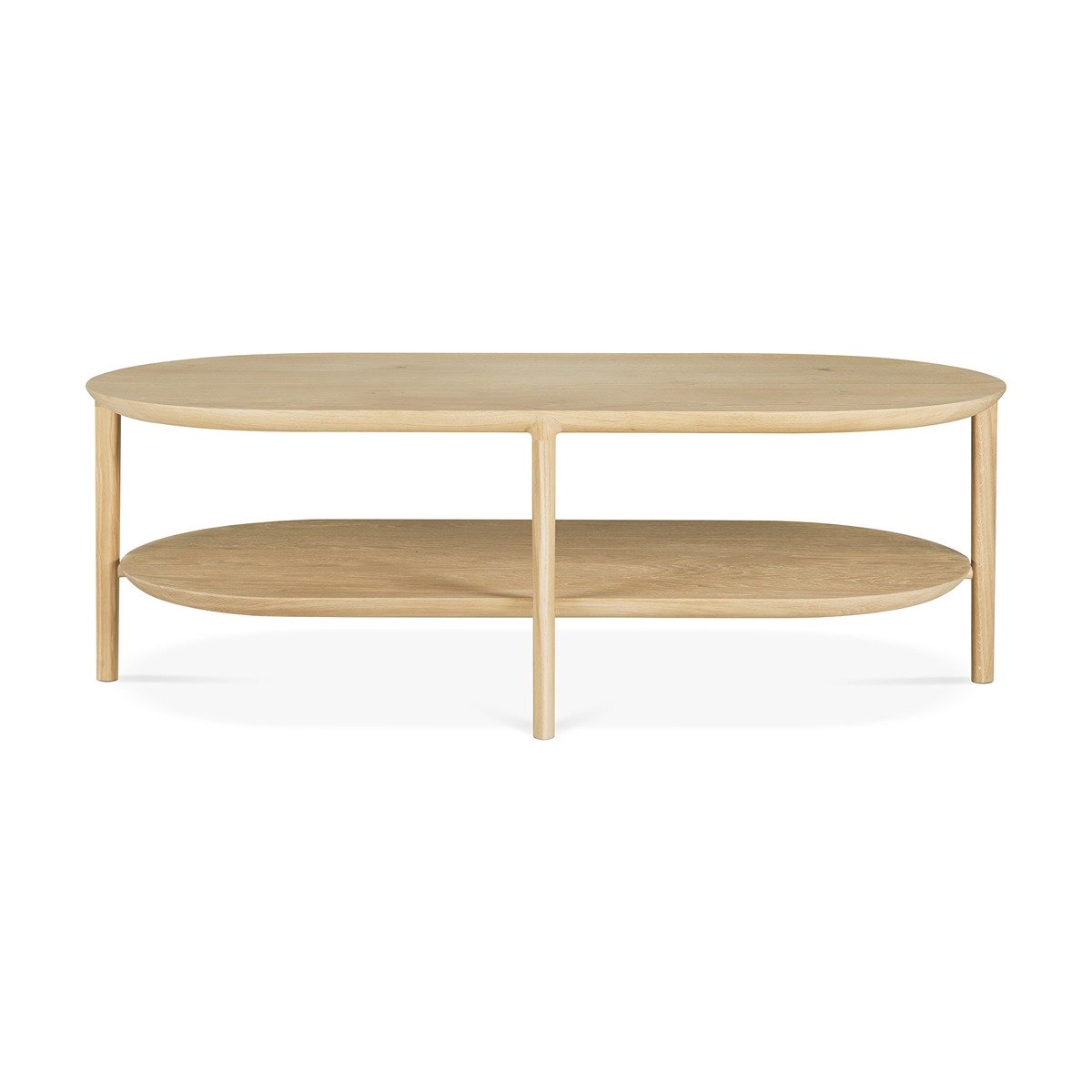 Bok Oblong 1 Shelf Oval Coffee Table - Oak – Olivia's