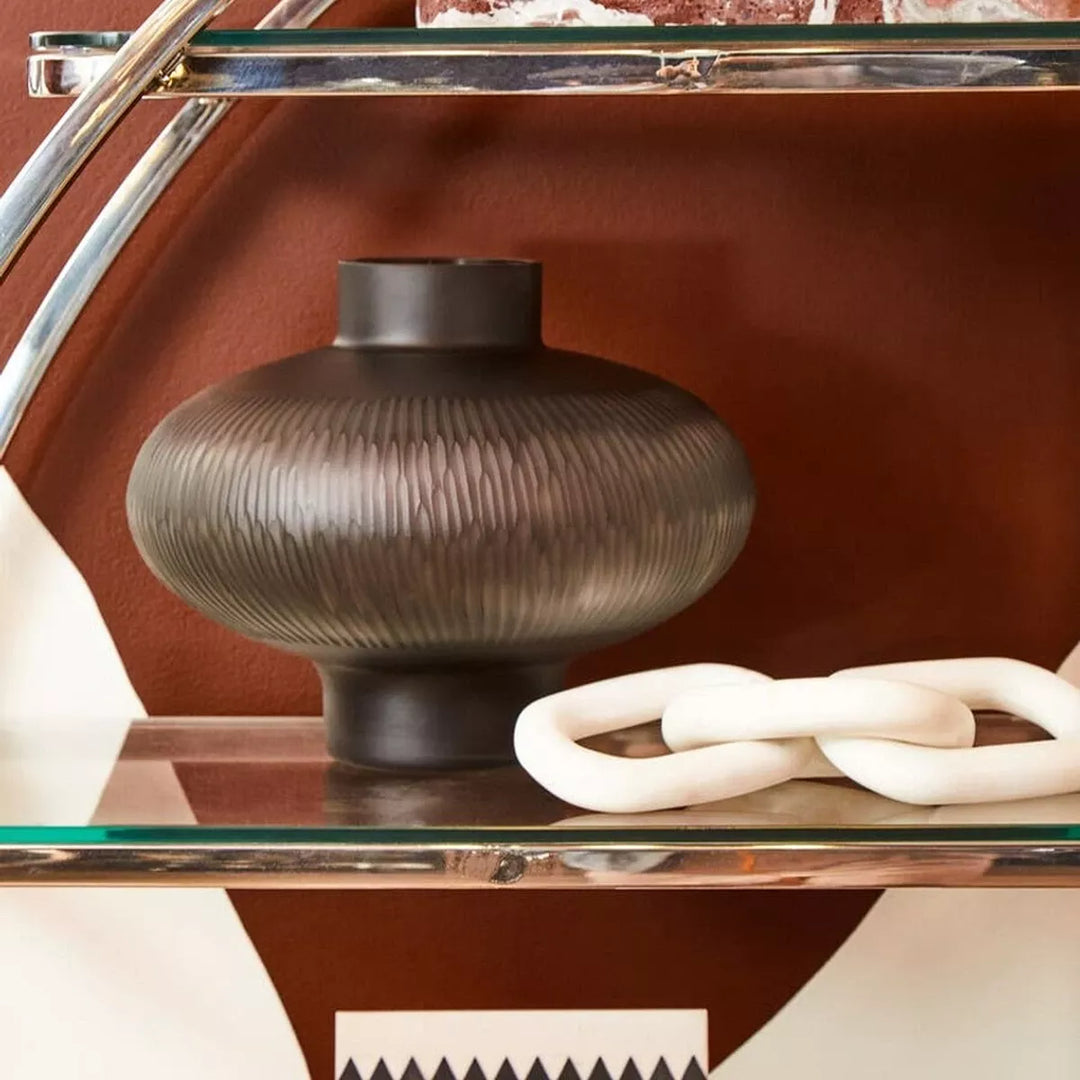 Nason Marble Three Link Chain Sculpture - White – Olivia's