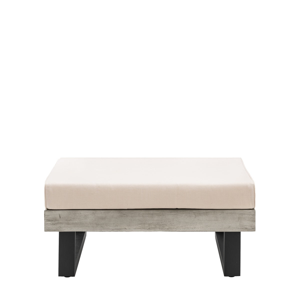 Taranto Outdoor Acacia Stool - Grey – Olivia's