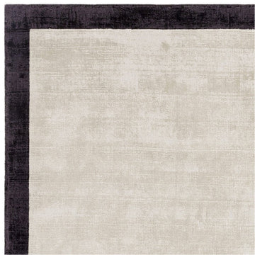 Blade Border Rug - Putty & Charcoal – Olivia's