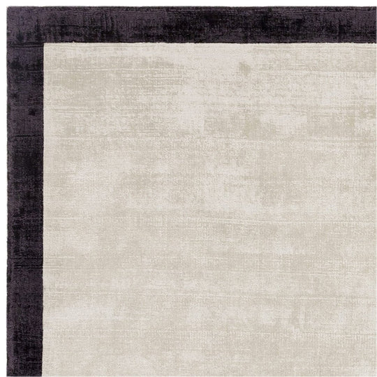 Blade Border Rug - Putty & Charcoal – Olivia's