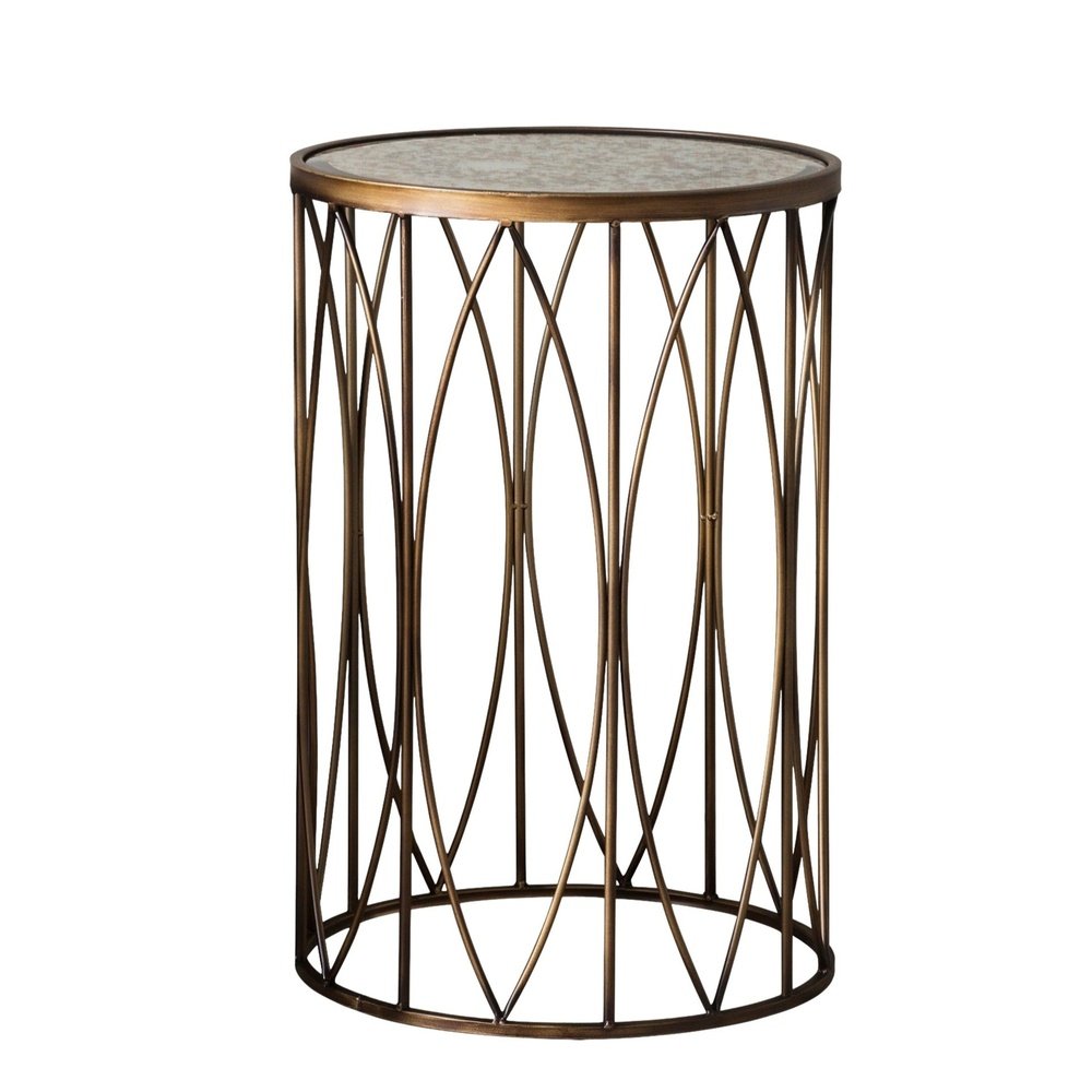 Highgate Side Table in Antique Gold | Olivia's.com