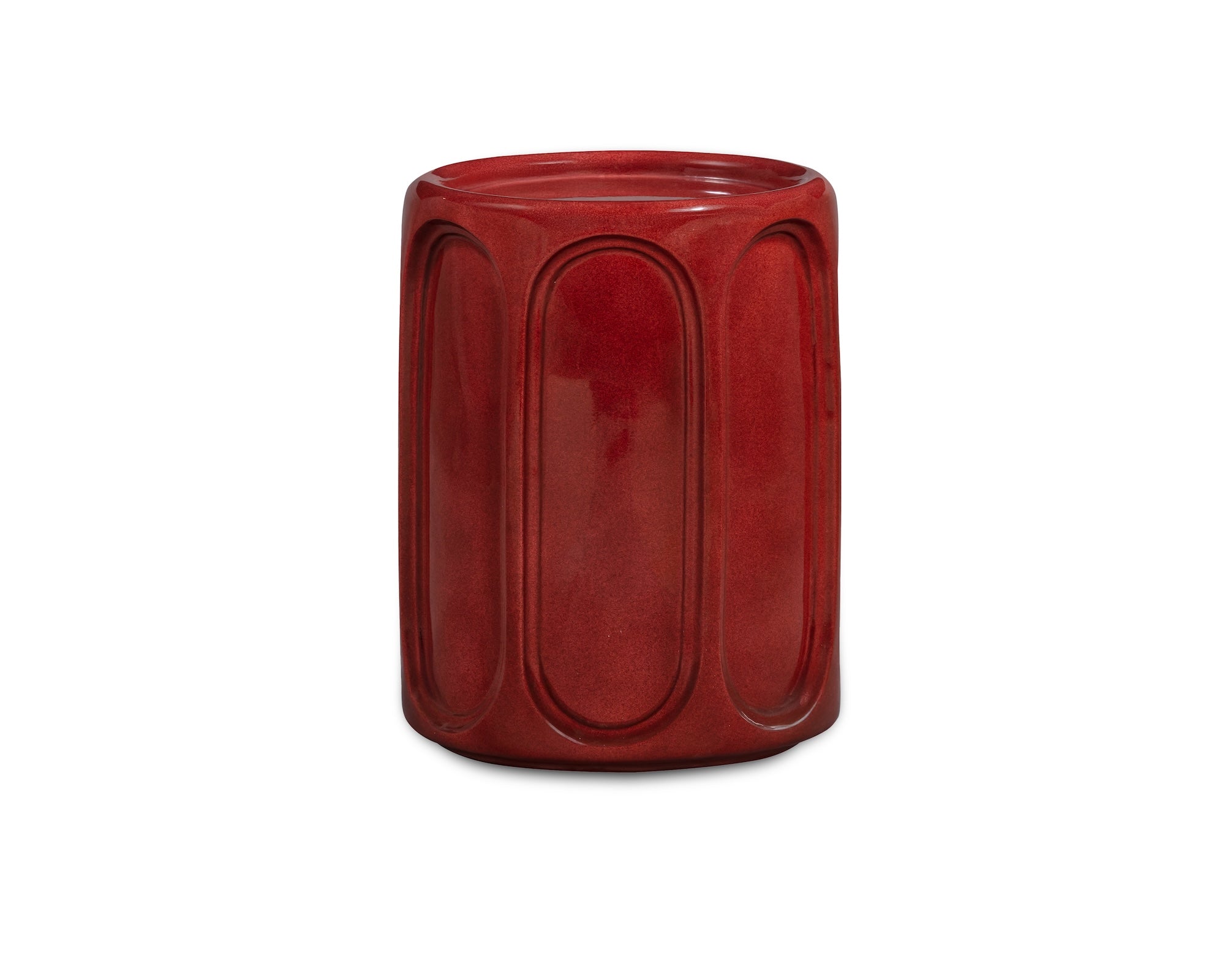 Oka Side Table - Rust Glazed – Olivia's