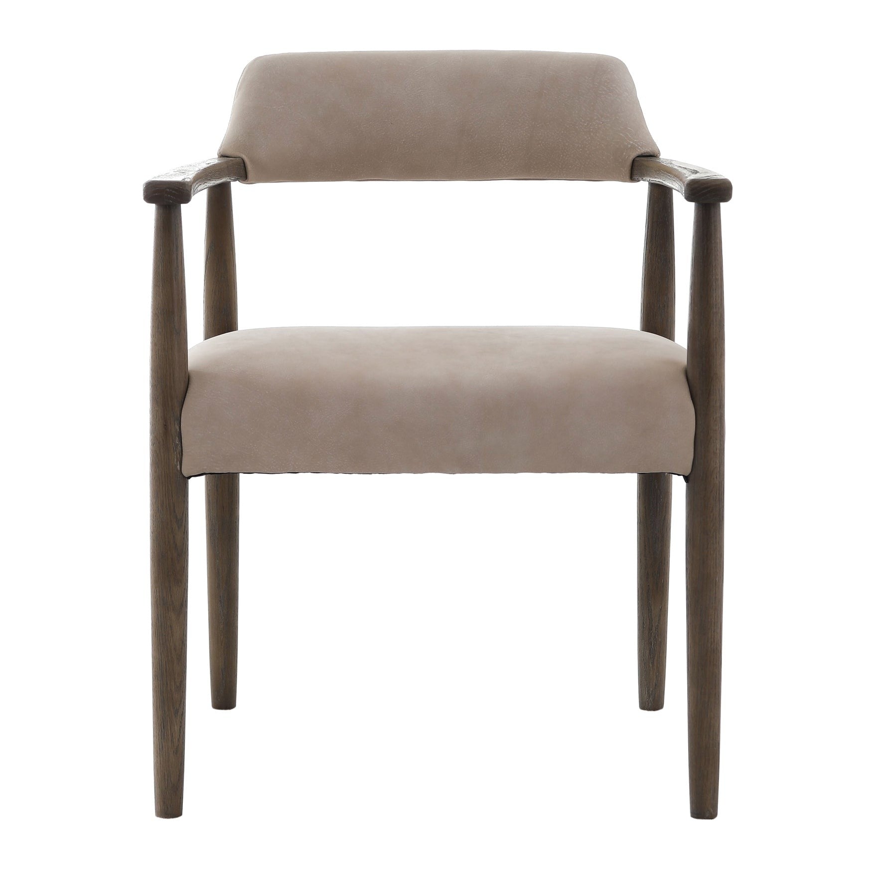 Stonehouse Italian Leather Dining Chair - Taupe – Olivia's