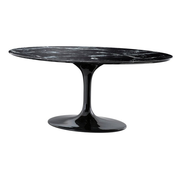 Solo Dining Table Black Faux Marble | Eichholtz - Olivia's