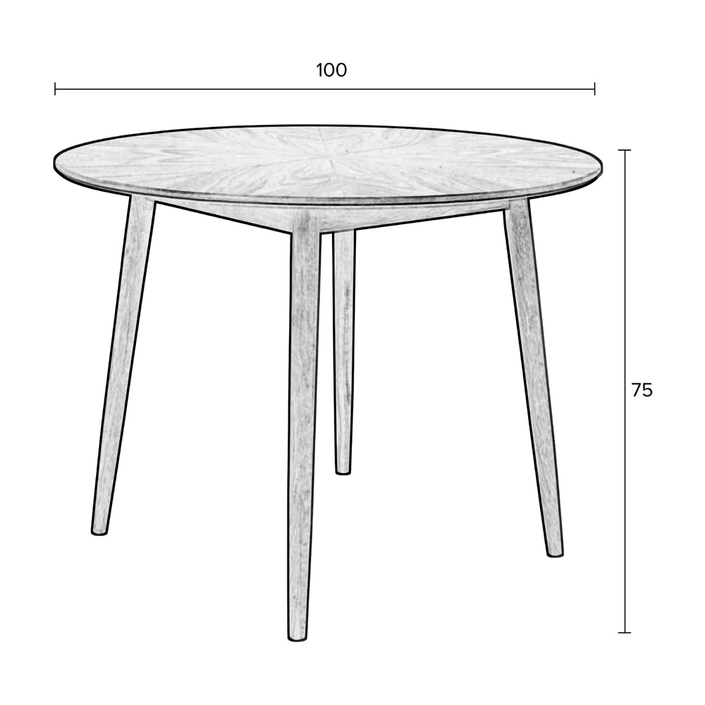 Olivia's Nordic Living Collection - Floris Dining Table in Natural ...