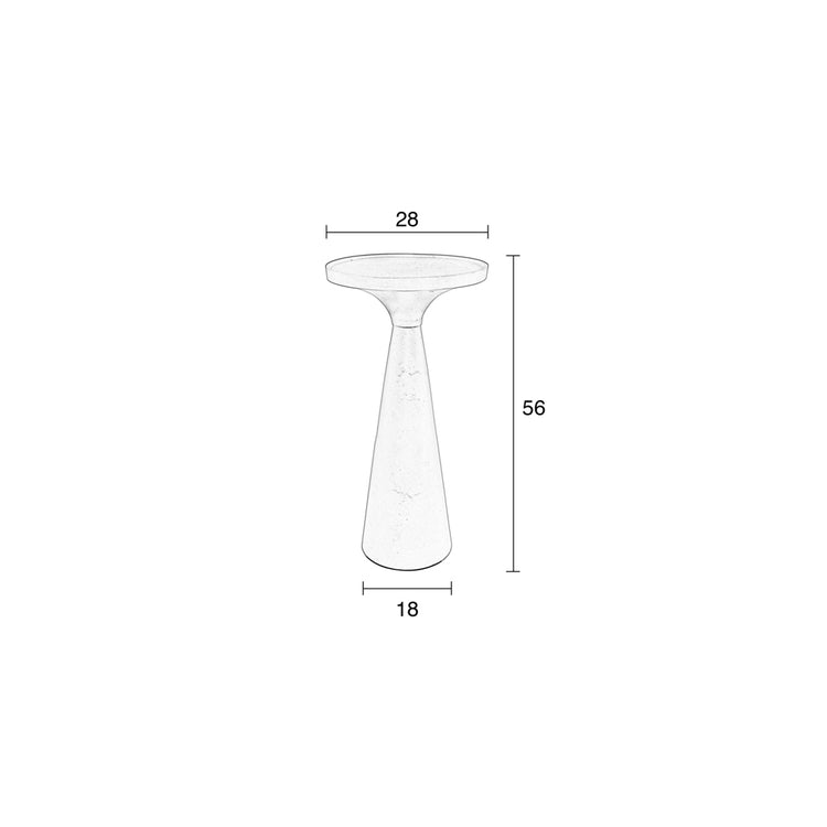 Zuiver Floss Side Table in White – Olivia's