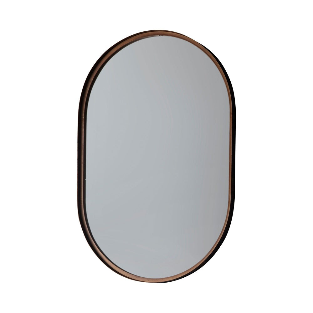 Greystoke Elipse Wall Mirror 90.5x60cm - Brown – Olivia's