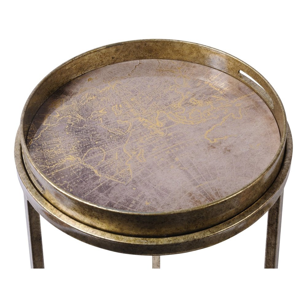 Libra Luxurious Glamour Collection - Set of 2 Vienna Atlas Side Tables ...