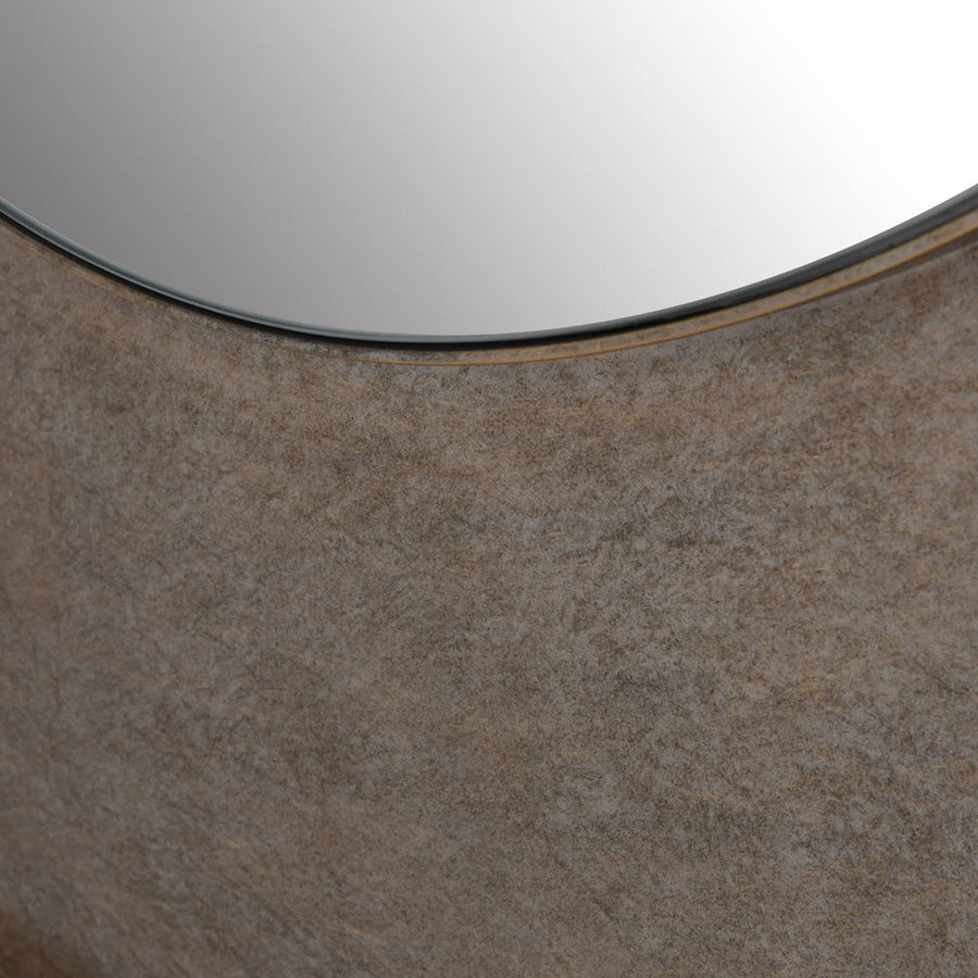 Concentric Circles Iron Mirror - Aged Gold – Olivia's