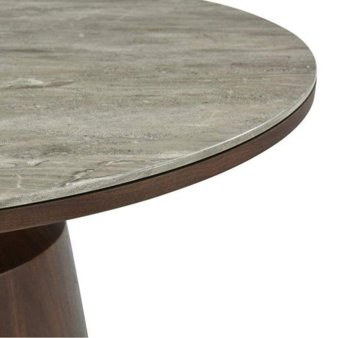 Twenty10 Designs Willow Timber Tobacco Round 4 Seater Dining Table ...