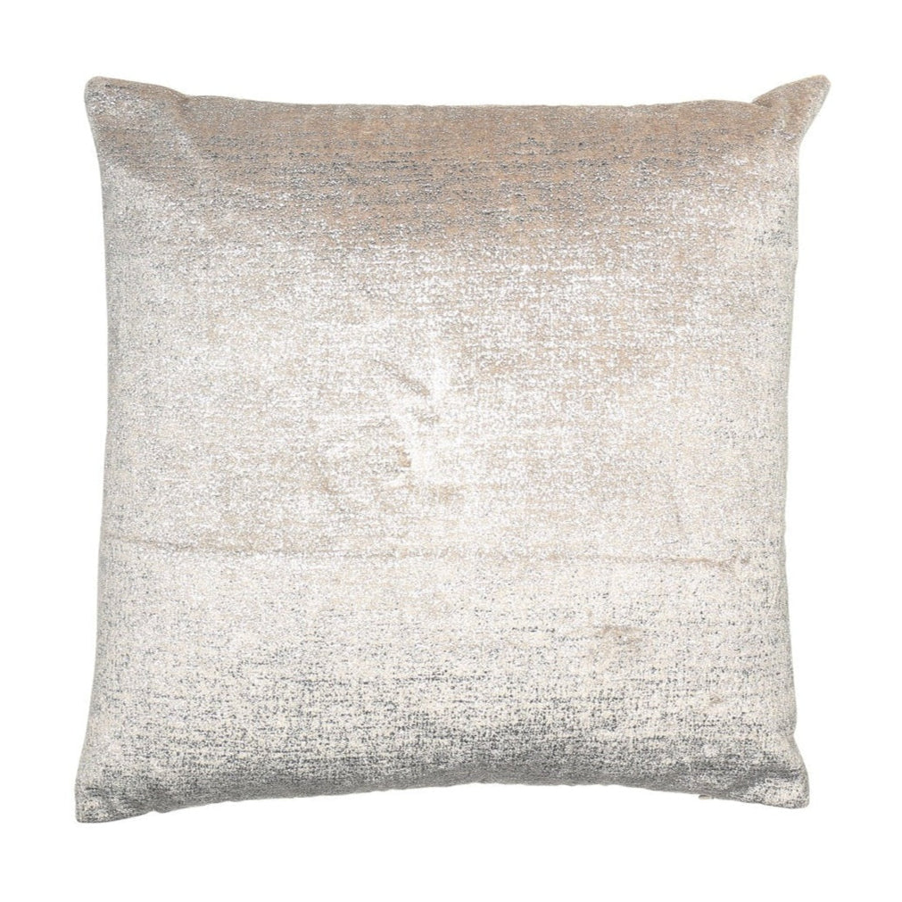 Metallica Velvet Cushion - Silver – Olivia's